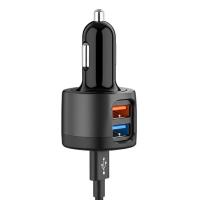 China Dual USB Car Charger 2.4A 3.0A for Smartphones Tablets for sale