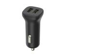 China Multi USB Port Car Charger 5V 3.4A 2.4A 2.1A Output with 50,000 Hours MTBF for Mobile Devices for sale