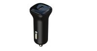 China Multi USB Port Car Charger 5V 3.4A 2.4A 2.1A Output with 50,000 Hours MTBF for Mobile Devices for sale