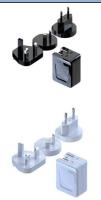 China Interchangeable Plug Wall Mount Power Adapter With 15W / 18W / 24W AC for sale