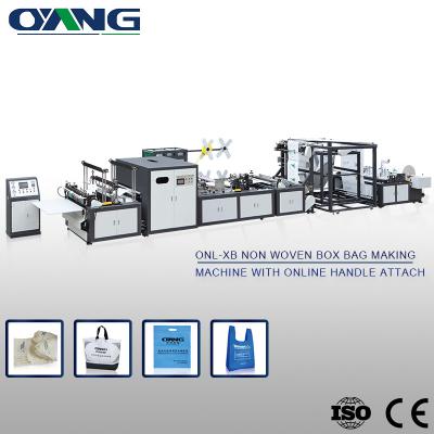 China Full Automatic Non Woven Bag Making Machine with Handle Attach(ONL-XB700) for sale