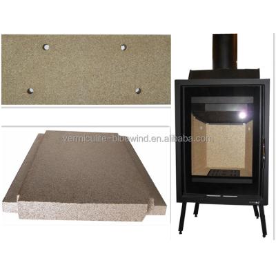 China Expanded Vermiculite Yellow Fireplace Thermal Insulation Board for Benefit for sale