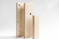 China Fireplace Vermiculite Ceramic Fire Board , Stove High Temperature Insulation Panel for sale