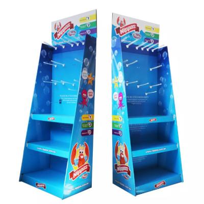 China Supermarket Retail Store Cardboard Hook Display For Children Toys Promotion for sale