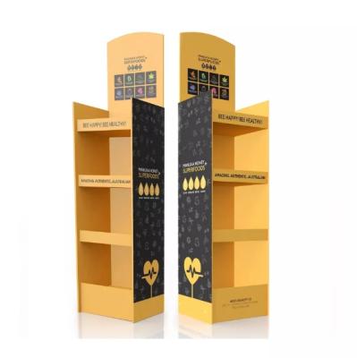 China Cardboard Drinks Beverage Shelf Display Stand For Supermarket Retail Advertising for sale