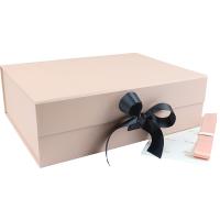 China Ribbon Closure Cardboard Gift Boxes , Wedding Party Luxury Gift Box for sale