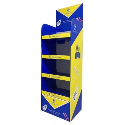 China Retail Supermarket Cardboard Shelf Display For Phone Accessories for sale