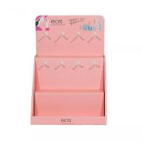 China POP Custom Cardboard Countertop Display Corrugated Paper PDQ With Peg Hooks for sale