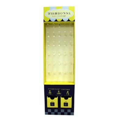 China Retail Supermarket Cardboard Hook Display Corrugated Recyclable for sale