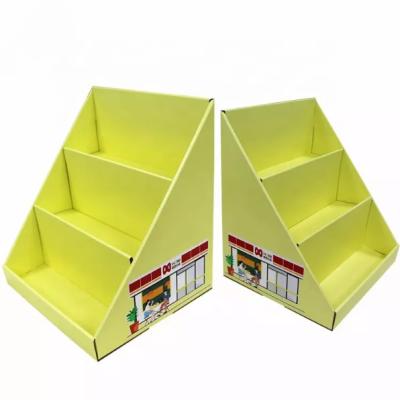 China Retail Store Cardboard Countertop Displays Supermarket For Snack for sale