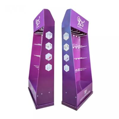 China Custom Design Cardboard Display With Hooks For Phone Accessories for sale