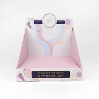 China Retail Cardboard Countertop Displays , PDQ Cardboard POP Display For Candy Lollipop for sale