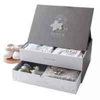 China Baby Shower Custom Double Layer Gift Box For Clothes Packaging for sale