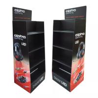 China Custom Design Corrugated Cardboard Display Stand For Headset Headphone for sale