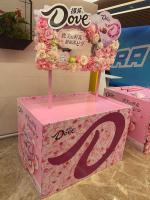 China Pantone Corrugated POP Cardboard Counter Display Stands Advertising for sale