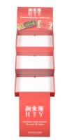 China 4C Cardboard Shelf Display Floor Stands Matte Lamination for sale