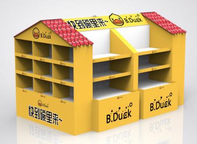 China Supermarket Festival Food Cardboard Pallet Display For Advertising for sale