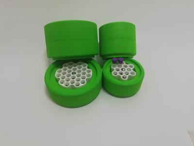China 12 Vials Round Cool Cell Containers Vials Holds 5ml Cryogenic Vials OEM service Cell Freezing Container for sale