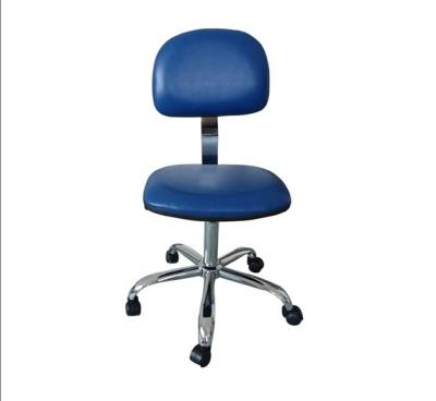 China Heavy-Duty Aluminum ESD Lab Chair - 360° Swivel with Nylon Casters for sale