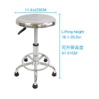 China Stainless Steel Backless ESD Stool - 43-56cm Adjustable Height for sale