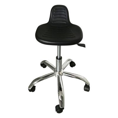 China Cleanroom Backless ESD Stool with Anti-Static Casters for sale