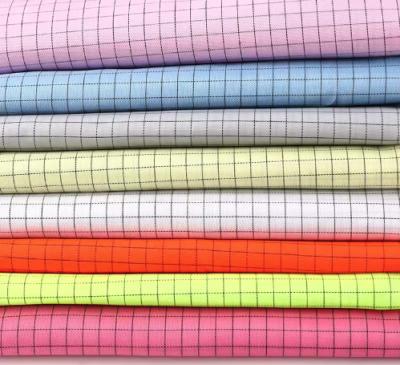China ESD dust-proof fabric for cleanrooms, twill weave, antistatic and breathable, supplied in 150m rolls. for sale