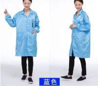 China S-XXXL Polyester Breathable ESD Cleanroom Garment Anti Static for sale