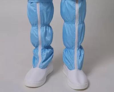 China Antistatic Long Leg Boots Clean Room Shoes Pu Leather Size 35-50 for sale