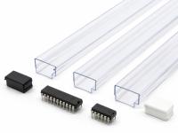 China Clear Soft PVC Antistatic IC Tube for DIP Chip Packaging for sale