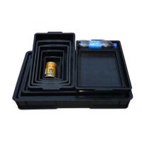 China Black Conductive ESD PP Tray 345x225x60mm for PCB Handling and Packaging for sale