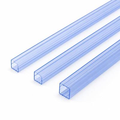 China Transparent ESD PVC Square IC Packaging Tubes Custom Size for Component Storage for sale