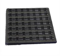China Custom Black ESD Blister Trays for Electronic Component Storage and Transport with Configurable PET PP or PS Material and Pocket Layout for sale