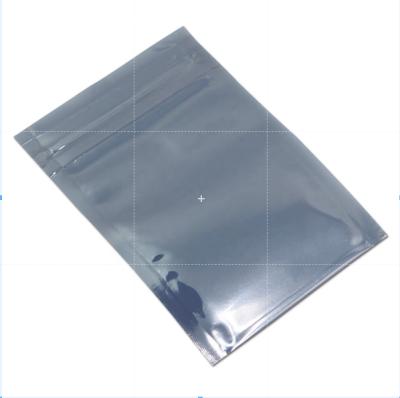 China Open Top Cleanroom ESD Anti Static Bags Aluminium Foil Ziplock for sale