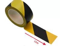 China Clean Room ESD Products Ground Warning Esd PVC Floor Marking Tape Yellow Black for sale