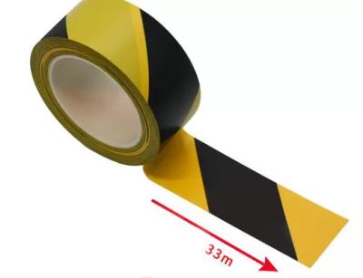 China Clean Room ESD Products Ground Warning Esd PVC Floor Marking Tape Yellow Black for sale