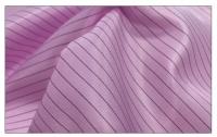China 5mm Strin Esd Clothing Material Grid 7 Streak Cleanroom Fabric Carbon Fiber for sale