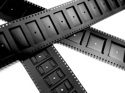 China Black Embossed Carrier Tape for SMT - Anti-Static, PS/PC/PET Material, 8-104mm Width for sale