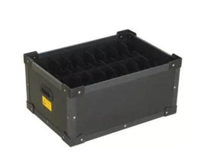 China Light Weight Esd Anti Static Container Boxes Non Toxic Plastic for sale