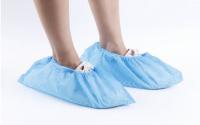 China Disposable Blue Non-Woven Shoe Covers - Anti-Slip, Medical Grade, Polypropylene (PP) Material for sale