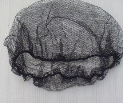 China Disposable Nylon Mesh Hair Net Cap - 21 Inch, Breathable, for Cleanroom, Lab & Food Service (Black/White/Blue) for sale
