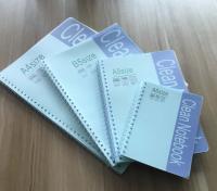 China A5 Cleanroom Notebook - Lint-Free, 50 Pages, PVC Spiral Bound, Custom Logo Printing (Industrial Use) for sale