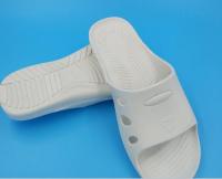 China DLX-9102B Cleanroom ESD Anti-Static Slippers - White SPU Material, Anti-Slip, for Electronics & Pharma (Sizes 36-46) for sale