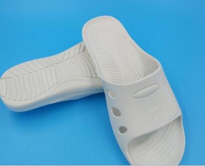 China DLX-9102B Cleanroom ESD Anti-Static Slippers - White SPU Material, Anti-Slip, for Electronics & Pharma (Sizes 36-46) for sale