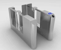 China Waist Height Flap Barrier Turnstile Entrance Gates Automatic Pedestrian Barrier for sale