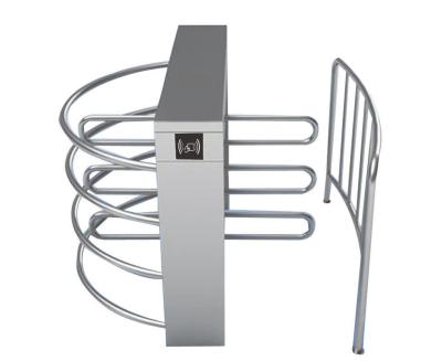China Heavy Duty 120° Rotating Turnstile - Stainless Steel, Rustproof, for Railway/Train Station Security for sale