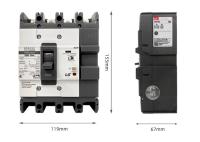 China LG / LS Leakage Circuit Breaker Electric Plastic Shell EBS Series for sale