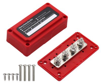 China Red Shell Exchange Line Bus Bar Box M8 300A Large Current 48V RV Converter for sale