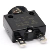 China 50VDC 5-30A Manual Reset Button Circuit Breaker Heat Broken Road Protection for sale