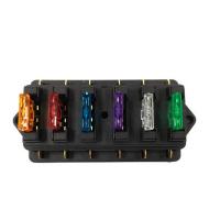 China 6 Way Transparent Dust Cover 6 Socket Fuse Box RV Circuit Modified for sale