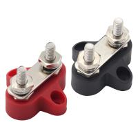 China Red / Black Dual Type Wiring Terminal M8 / M6 For Truck RV Car Yacht Busbar for sale